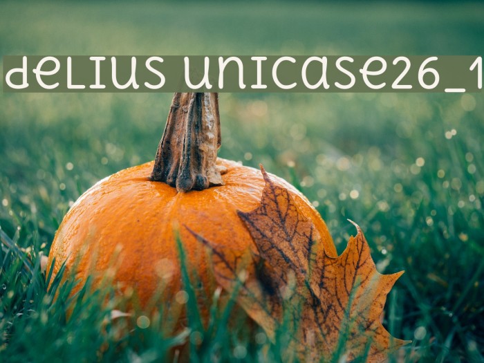 delius unicase26_1 Font - FFonts.net