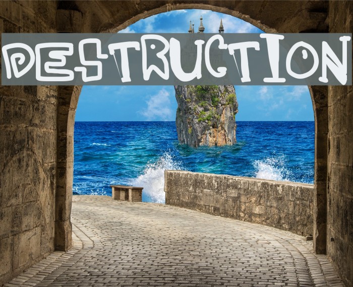destruction Font - FFonts.net
