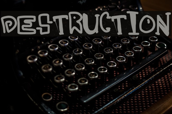 destruction Font - FFonts.net