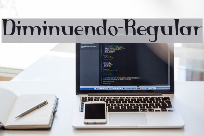 Diminuendo-Regular Font - FFonts.net