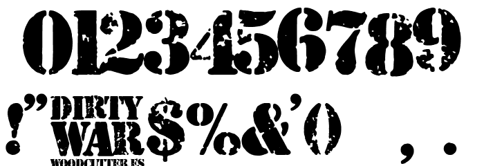 Dirty War Font - FFonts.net