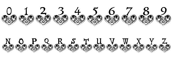 Distelfink Heart Font - FFonts.net