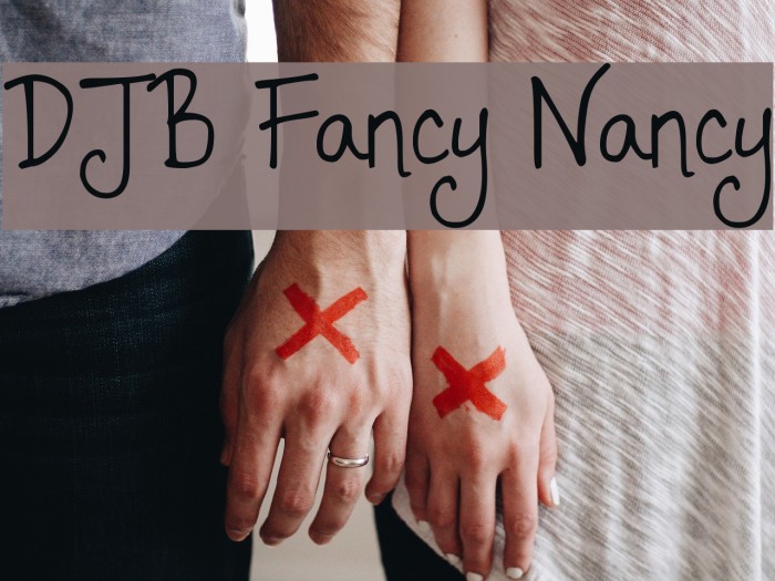 DJB Fancy Nancy Font - FFonts.net