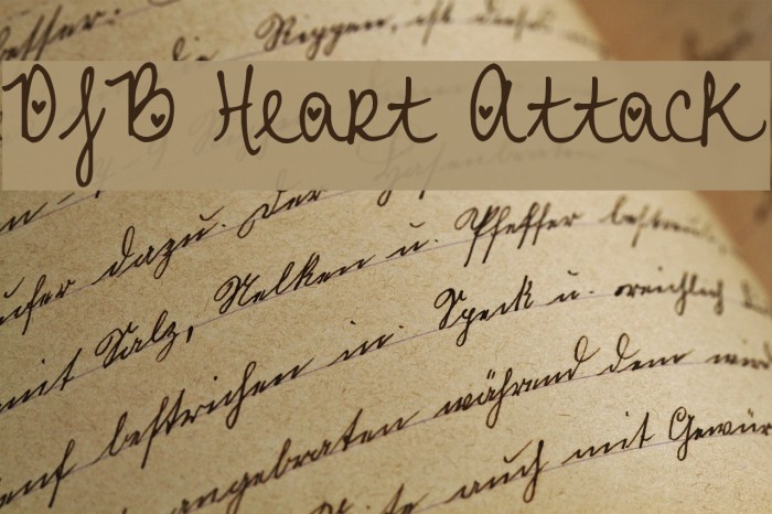 DJB Heart Attack Font - FFonts.net