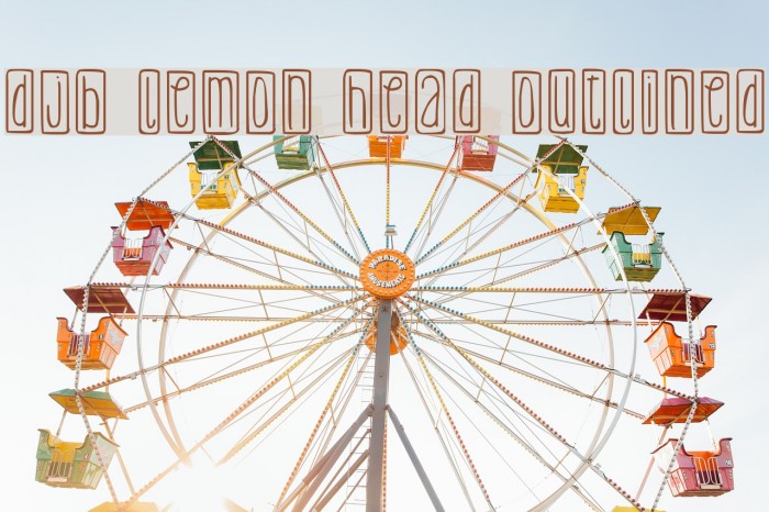 DJB Lemon Head Outlined Font - FFonts.net