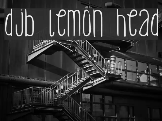 DJB Lemon Head Font | Details & Characters — FFonts.net