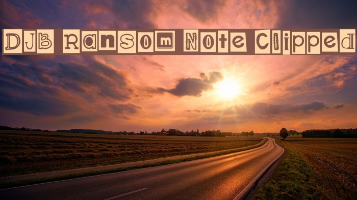 DJB Ransom Note Clipped Font - FFonts.net