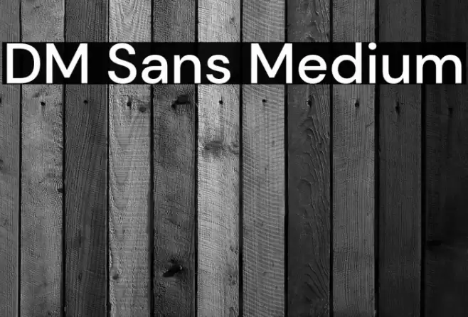 DM Sans Medium 字体-FFonts.net