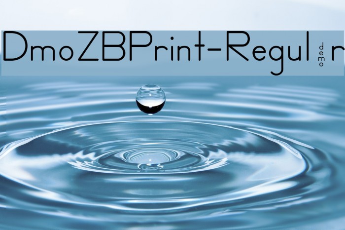 DmoZBPrint-Regular Font - FFonts.net