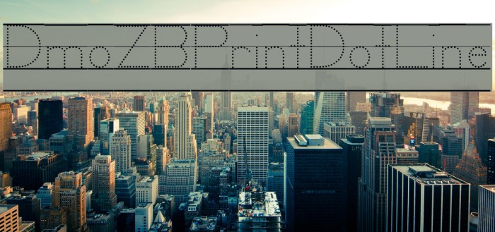 DmoZBPrintDotLine Font - FFonts.net