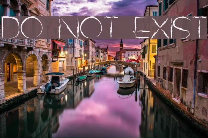 DO NOT EXIST Font - FFonts.net