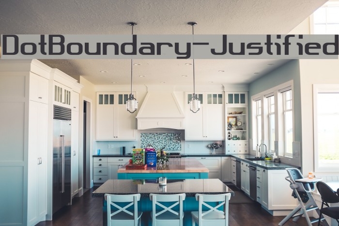 DotBoundary-Justified Font - FFonts.net
