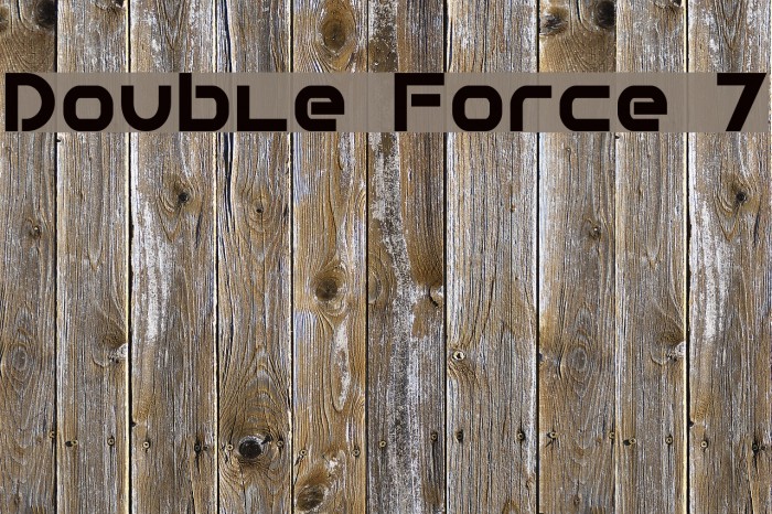 Double Force 7 Font - FFonts.net