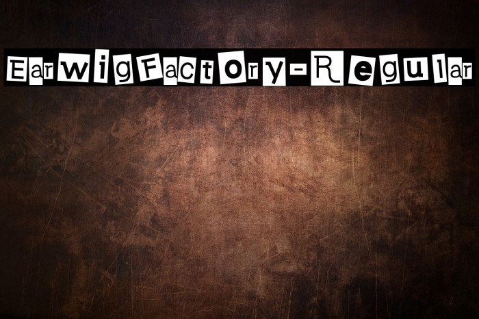 EarwigFactory-Regular Font - FFonts.net