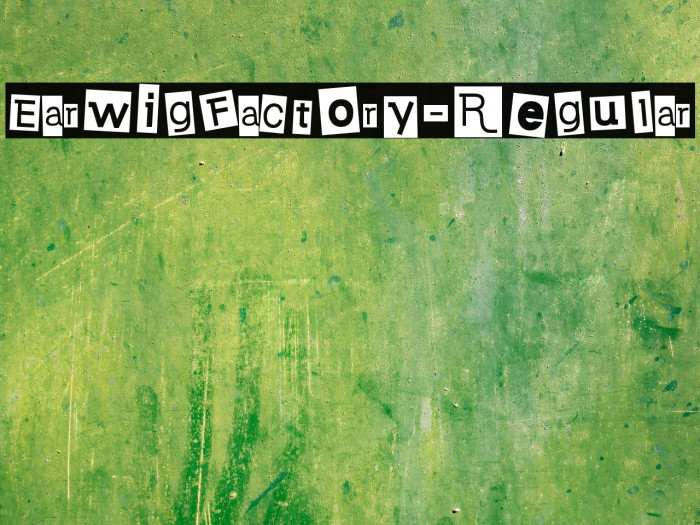 EarwigFactory-Regular Font - FFonts.net