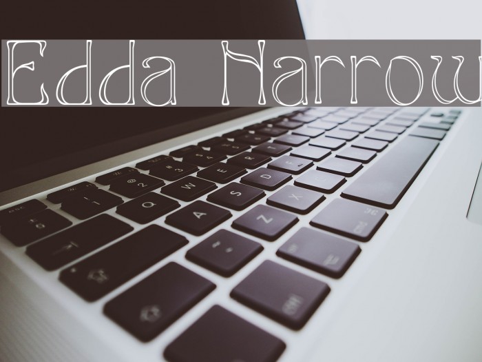 Edda Narrow Font - FFonts.net