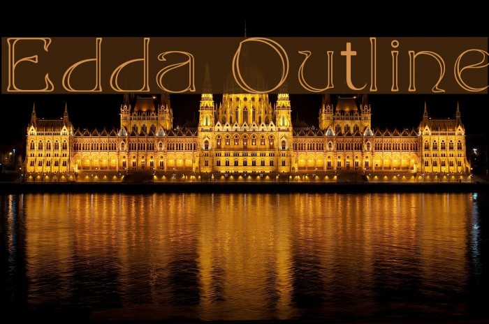 Edda Outline Font - FFonts.net