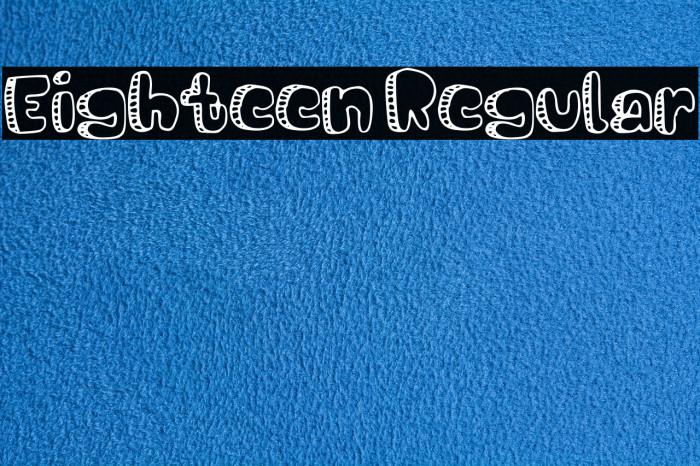 Eighteen Regular Font - FFonts.net