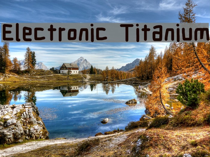 Electronic Titanium Font - FFonts.net