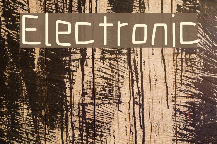 Electronic Font - FFonts.net