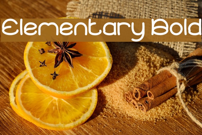 Elementary Bold Font - FFonts.net