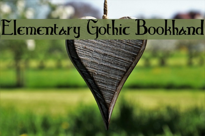 Elementary Gothic Bookhand Font - FFonts.net
