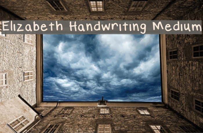 Elizabeth Handwriting Medium Font - FFonts.net