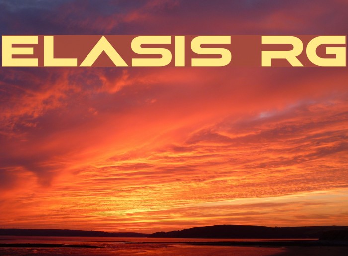 elasis rg Font - FFonts.net
