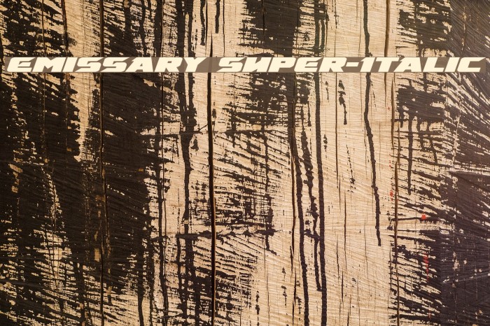 Emissary Super-Italic Font - FFonts.net