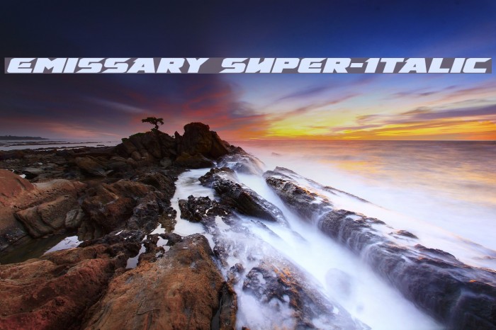 Emissary Super-Italic Font - FFonts.net