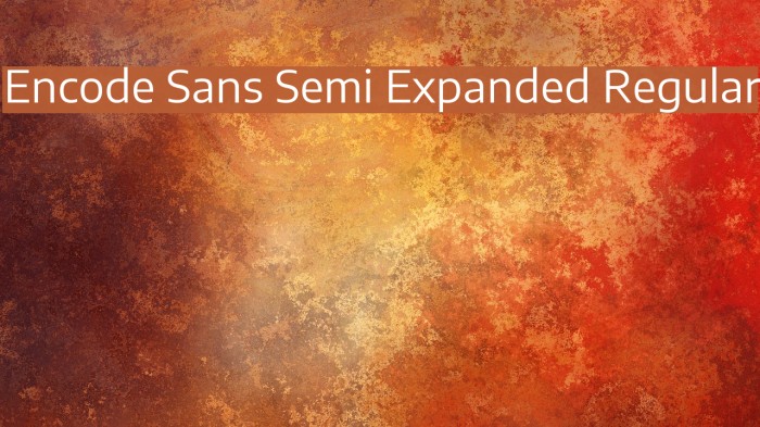 Encode Sans Semi Expanded Regular Font - FFonts.net