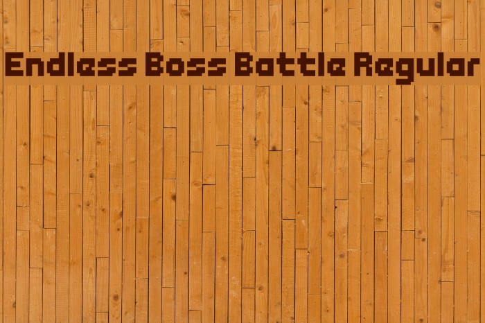 Endless Boss Battle Regular Font - FFonts.net