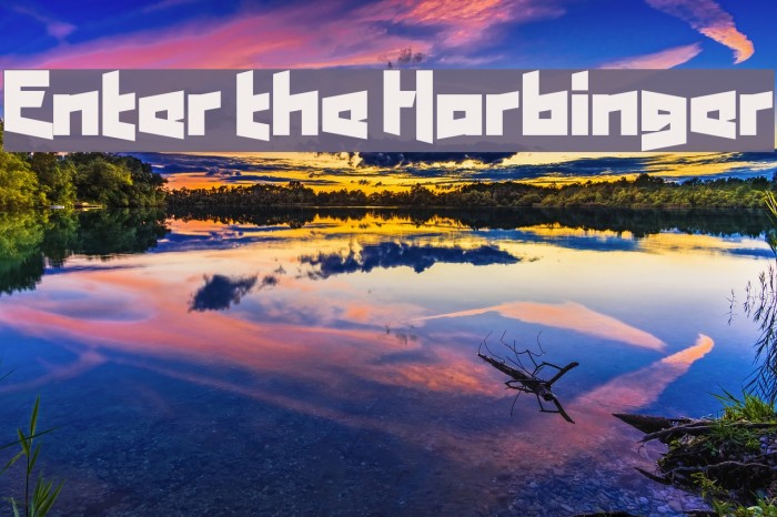Enter the Harbinger Font - FFonts.net