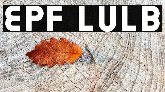 EPF LULB Font - FFonts.net