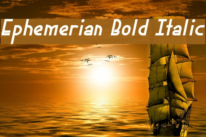 Ephemerian Bold Italic Font - FFonts.net