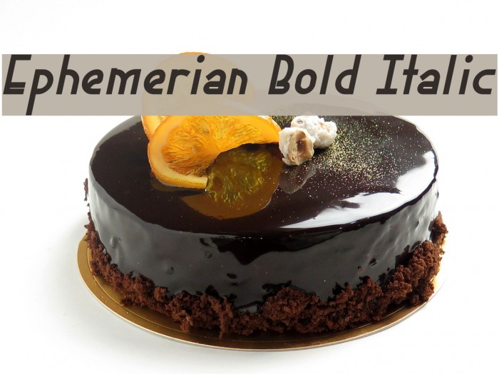 Ephemerian Bold Italic Font - FFonts.net