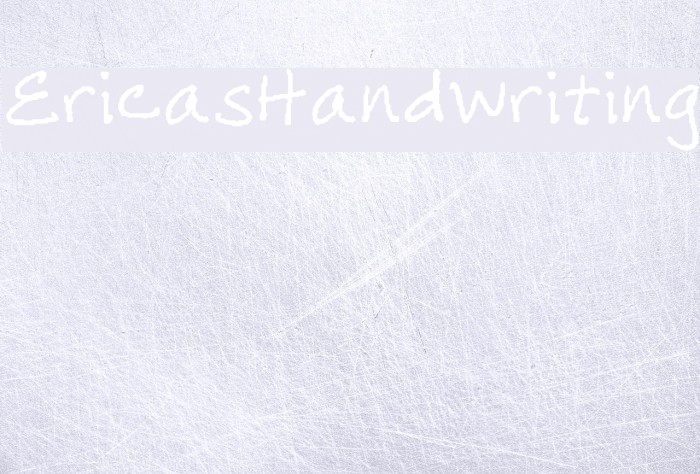 EricasHandwriting Font - FFonts.net