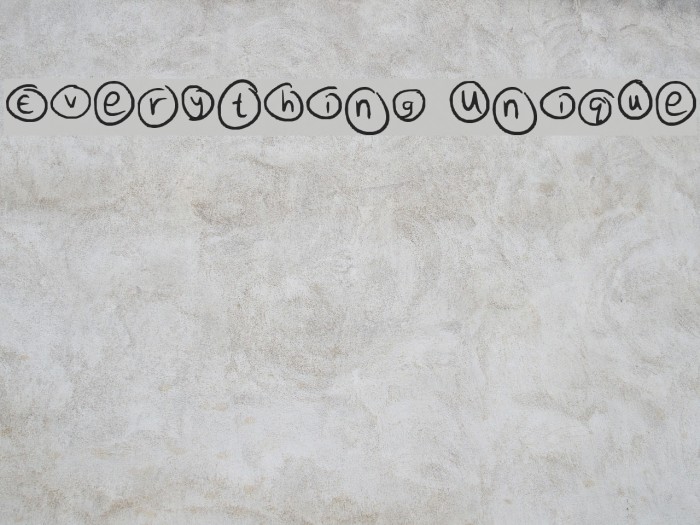 Everything Unique Font - FFonts.net