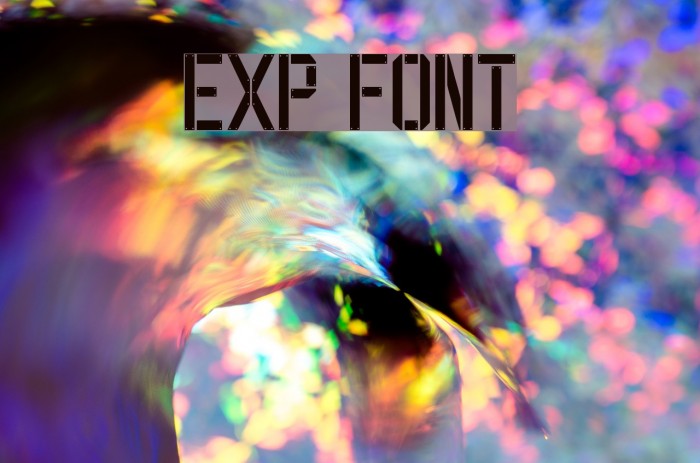 EXP FONT Font - FFonts.net