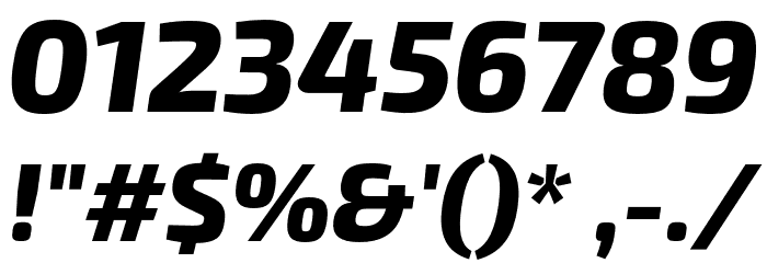 Exo 2 Extra Bold Italic Font - FFonts.net