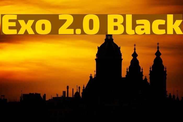 Exo 2.0 Black Font - FFonts.net