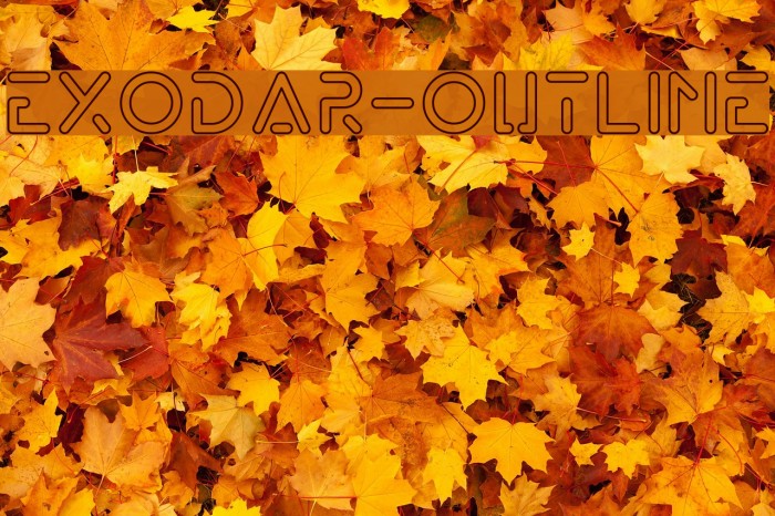 Exodar-Outline Font - FFonts.net