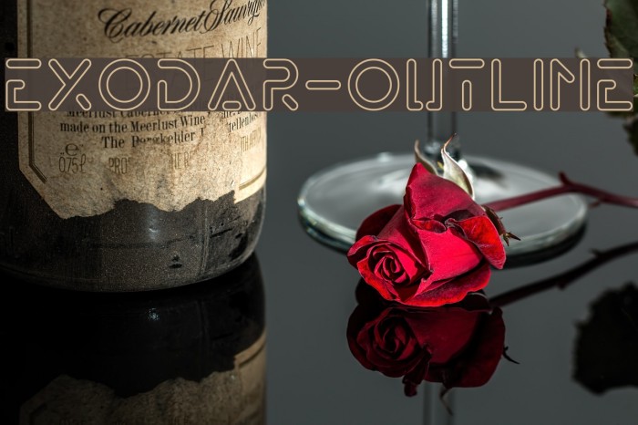 Exodar-Outline Font - FFonts.net