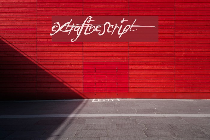 ExtraFineScript Font - FFonts.net