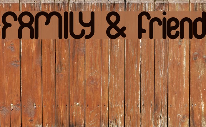 FAMILY & friend Font - FFonts.net
