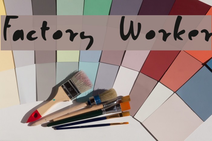 Factory Worker Font - FFonts.net