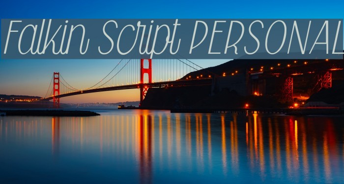Falkin Script PERSONAL Font - FFonts.net