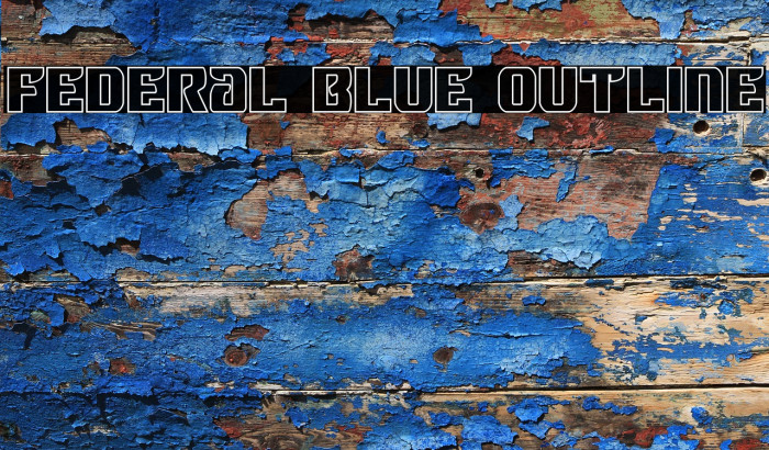 Federal Blue Outline Font - FFonts.net