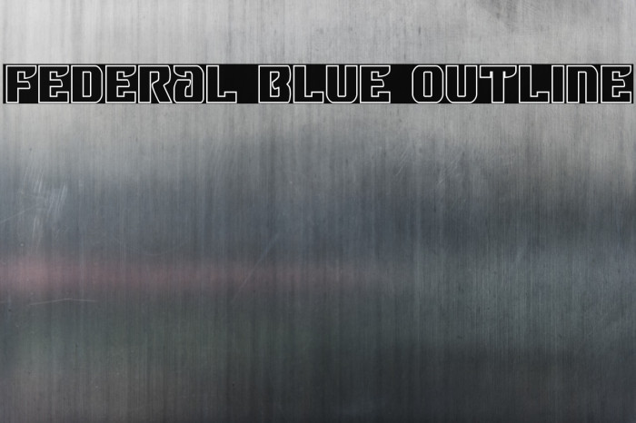 Federal Blue Outline Font - FFonts.net