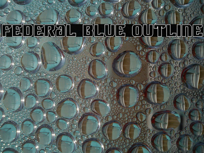 Federal Blue Outline Font - FFonts.net